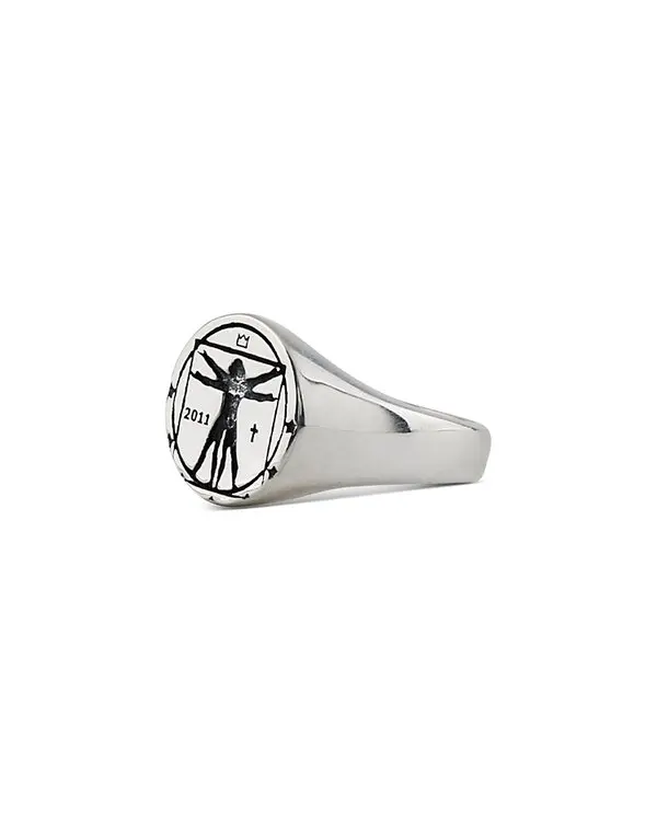 SERGE DENIMES Sterling Vitruvian Ring - Silver