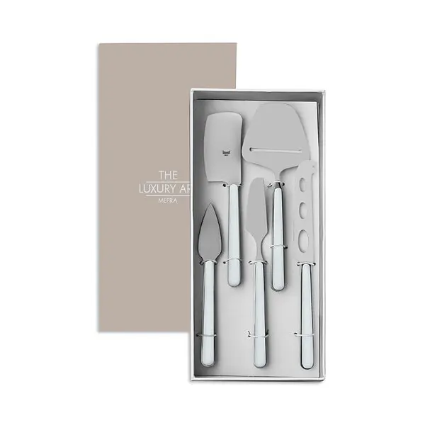 MEPRA Fantasia 5 Piece Cheese Knife Set - Light Blue