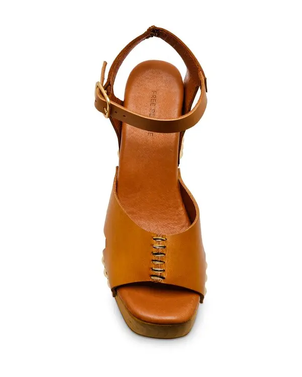Free People Cecily Studded Platform Sandals - Luggage