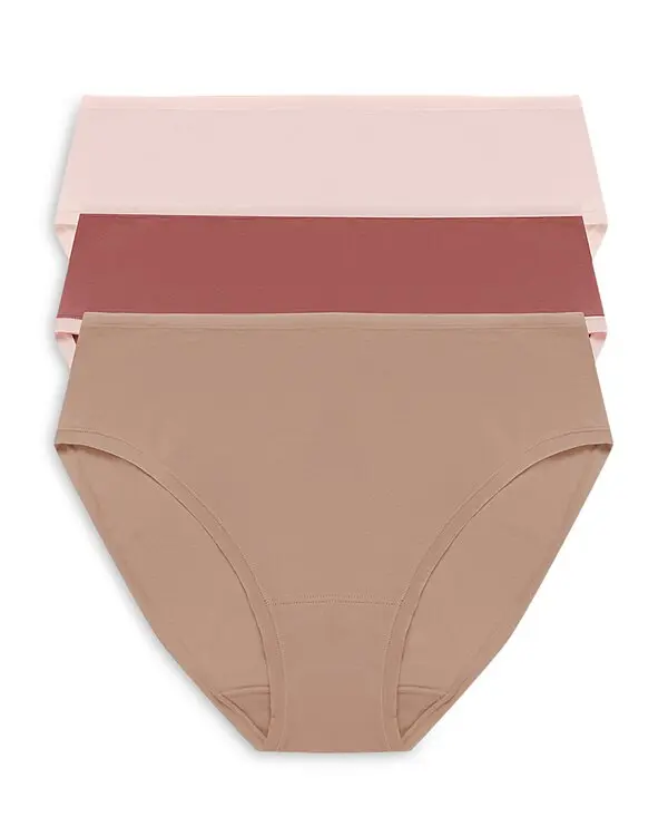 Natori Bliss Bare Hipster, Pack Of 3 - Peach/rose/buff