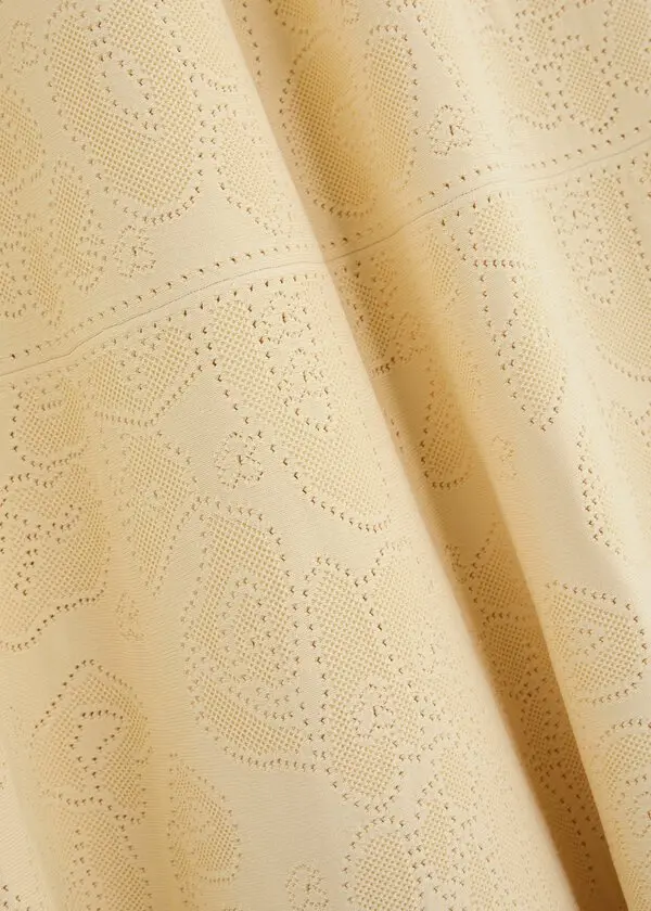 NEEDLE & THREAD Pointelle-knit Midi Dress