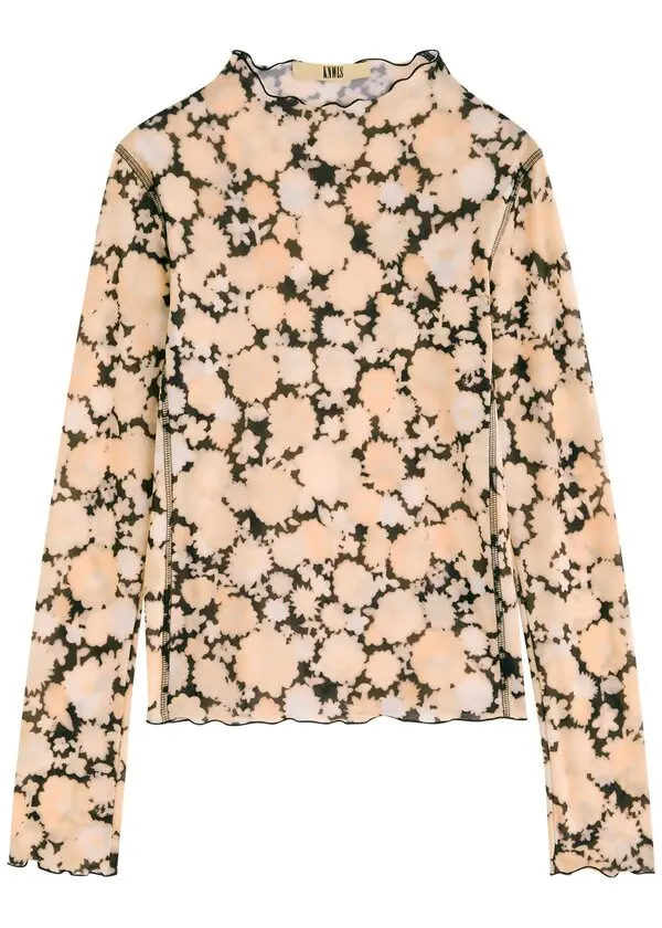 KNWLS Halcyon Printed Stretch-jersey Top - Multicoloured
