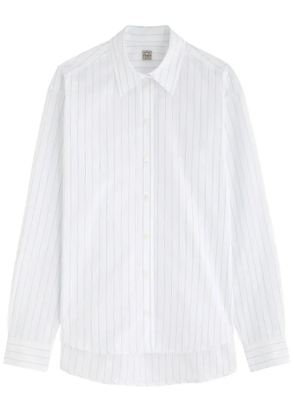 TOTEME Striped Organic Cotton-poplin Shirt
