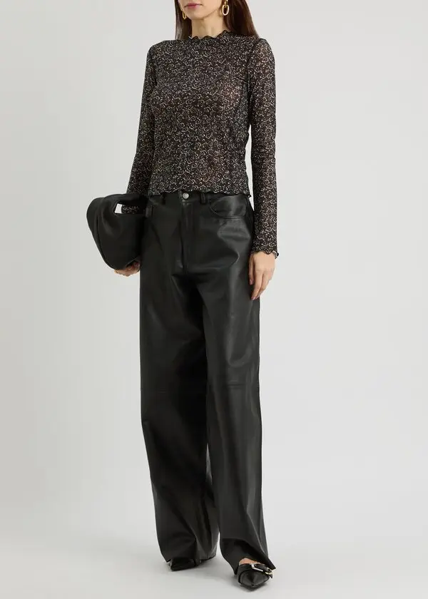 KNWLS Halcyon Printed Stretch-jersey Top