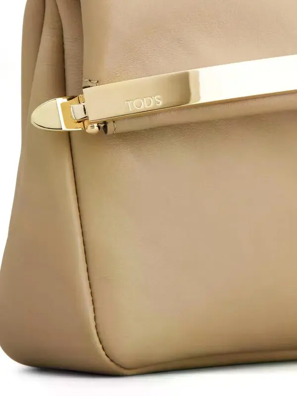 TOD'S Leather Clutch - Neutrals