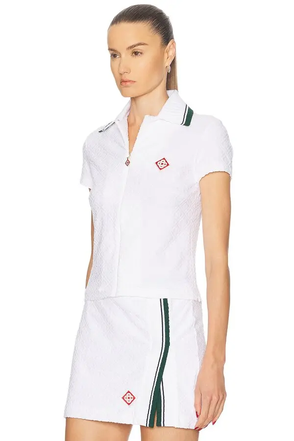 Casablanca Monogram Polo Top