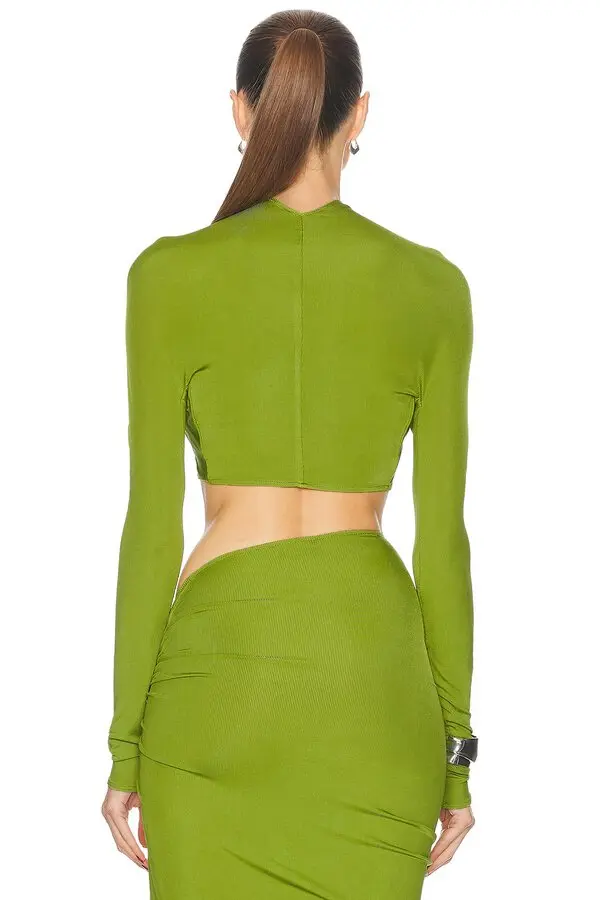 Atlein V-neck Cropped Top