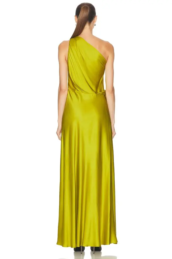 A.L.C. Aster Gown - Green Amber