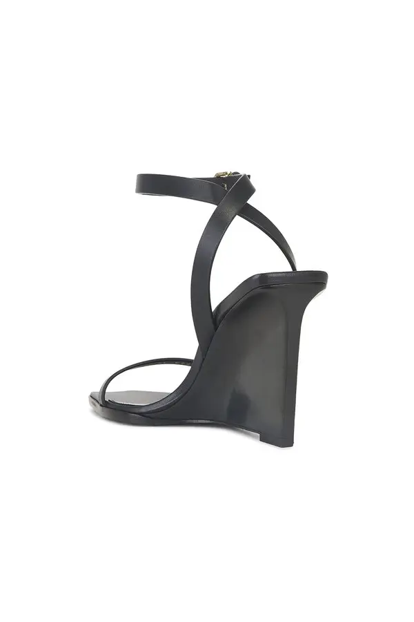 Saint Laurent Leather Wedge Sandals