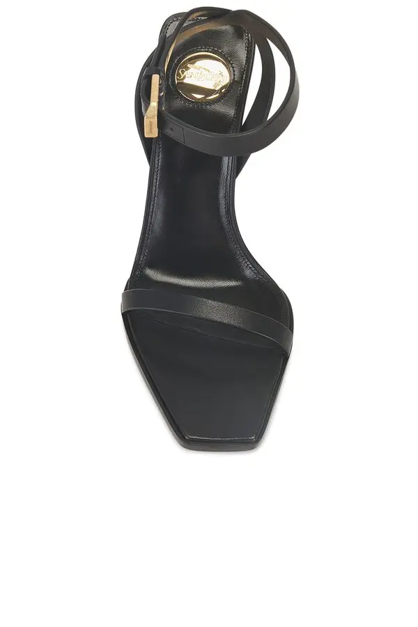 Saint Laurent Leather Wedge Sandals