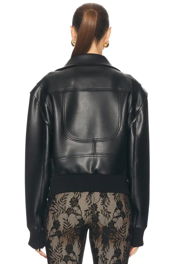 Norma Kamali Mini Moto Jacket