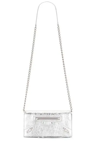 Balenciaga Le City Wallet Bag - Silver