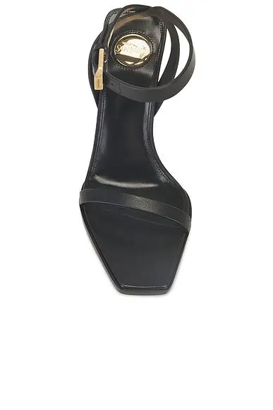 Saint Laurent Leather Wedge Sandal