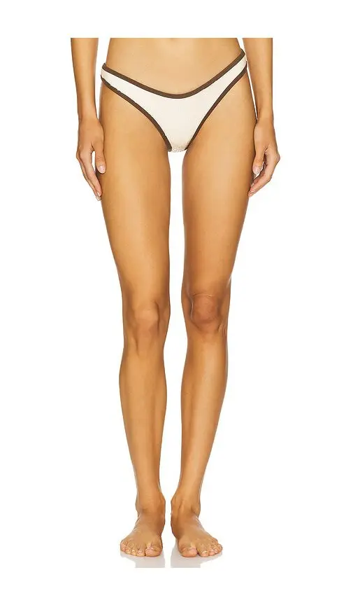 Devon Windsor Annie Bikini Bottom - Cream Sequin