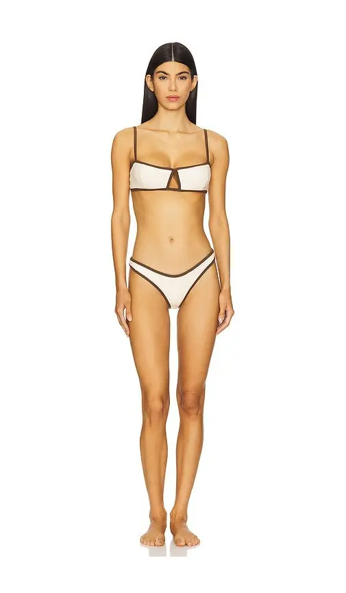 Devon Windsor Annie Bikini Bottom In Cream
