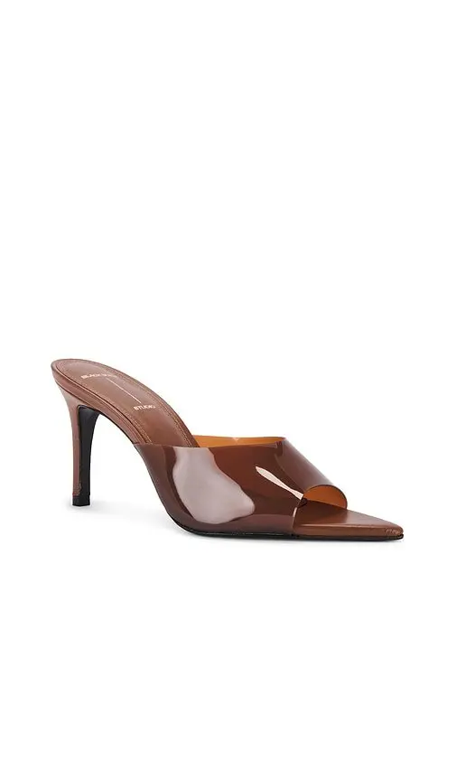 BLACK SUEDE STUDIO Belle 80 Mule - Chestnut