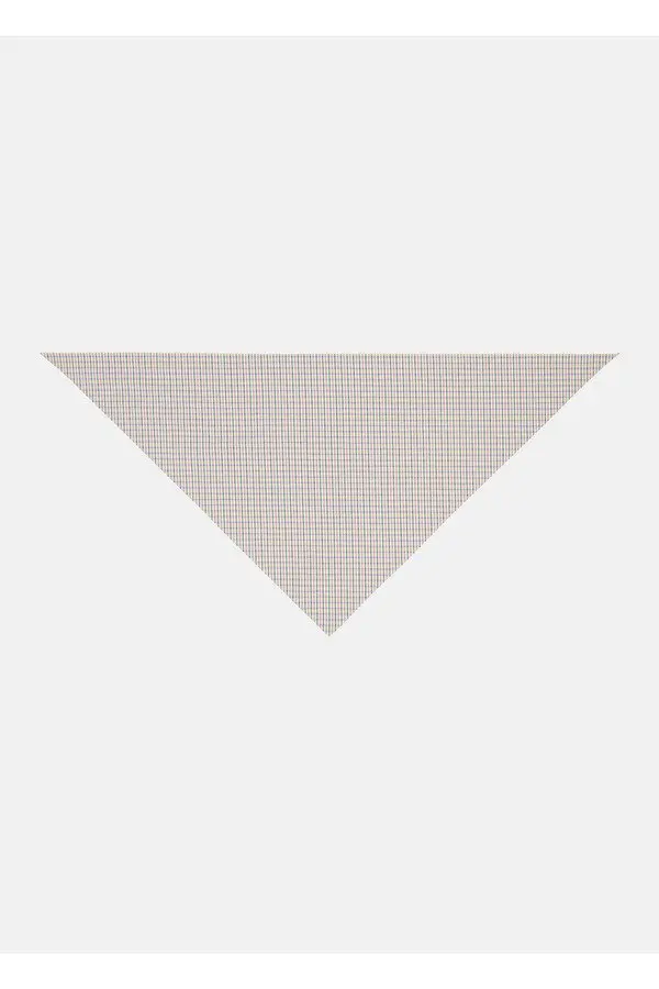 Vince Gardeners Check Cotton Headkerchief - Red