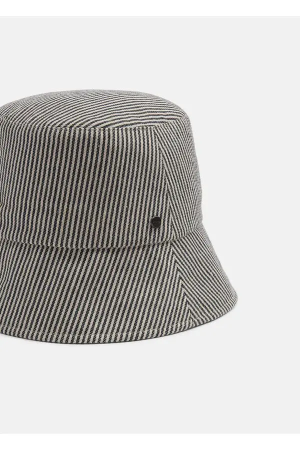 Vince Cotton Canvas Bucket Hat - Navy