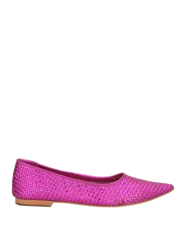 STRATEGIA Leather Ballet Flats - Pink