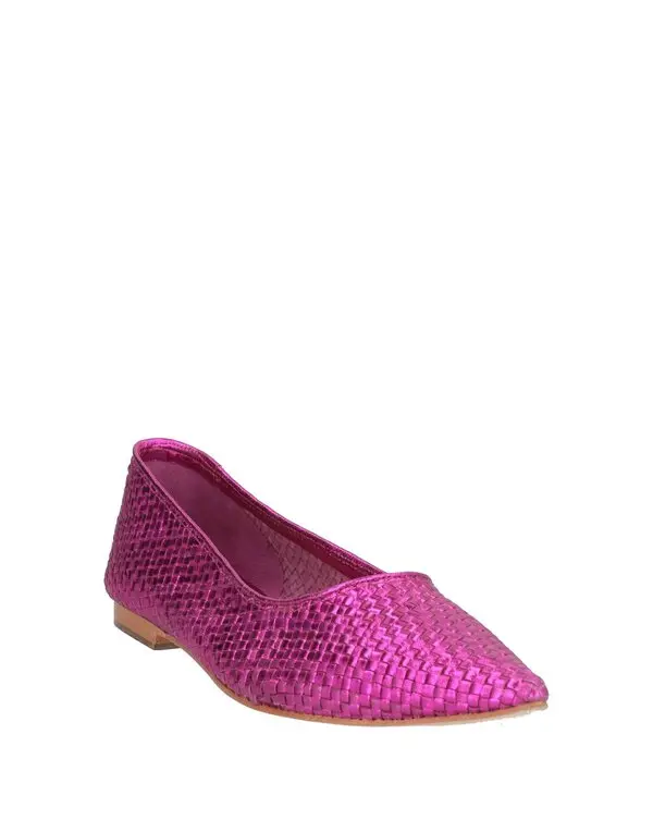 STRATEGIA Leather Ballet Flats - Pink