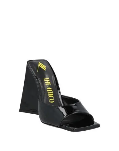 Attico Sandals In Soft Leather - Black