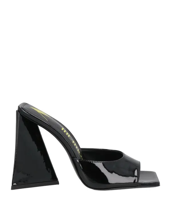 Attico Sandals In Soft Leather - Black