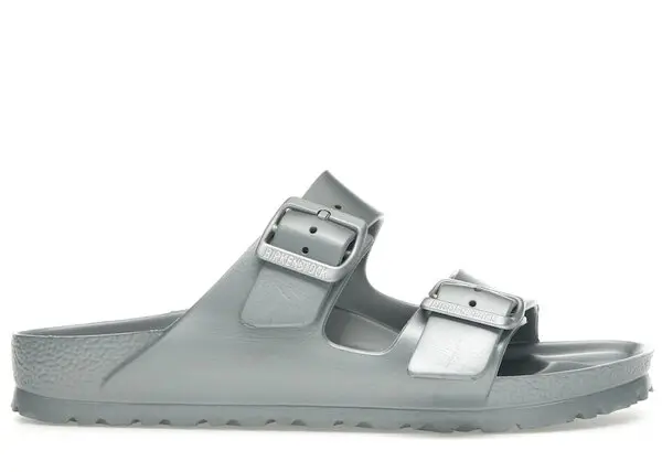 BIRKENSTOCK Arizona Essentials Eva Sandals - Metallic Silver
