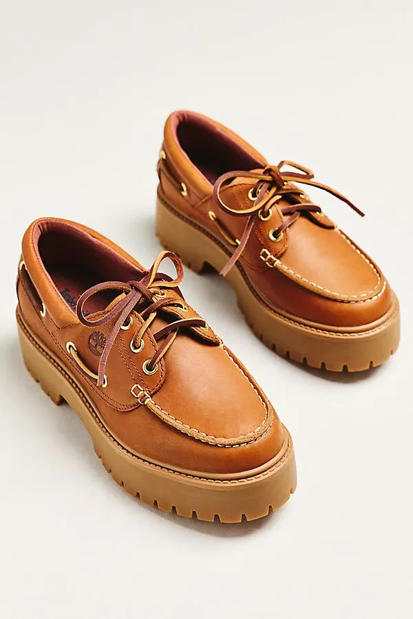 Timberland Boat Shoe Flats - Rust Nubuck