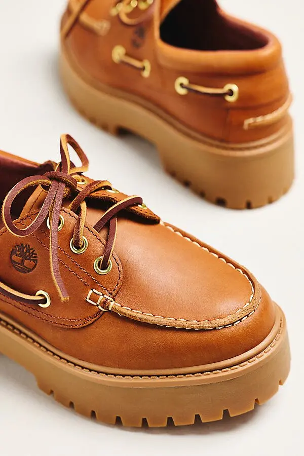 Timberland Boat Shoe Flats - Rust Nubuck
