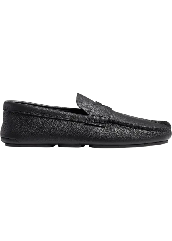 Khaite Billy Loafer In Pebbled Leather - Black