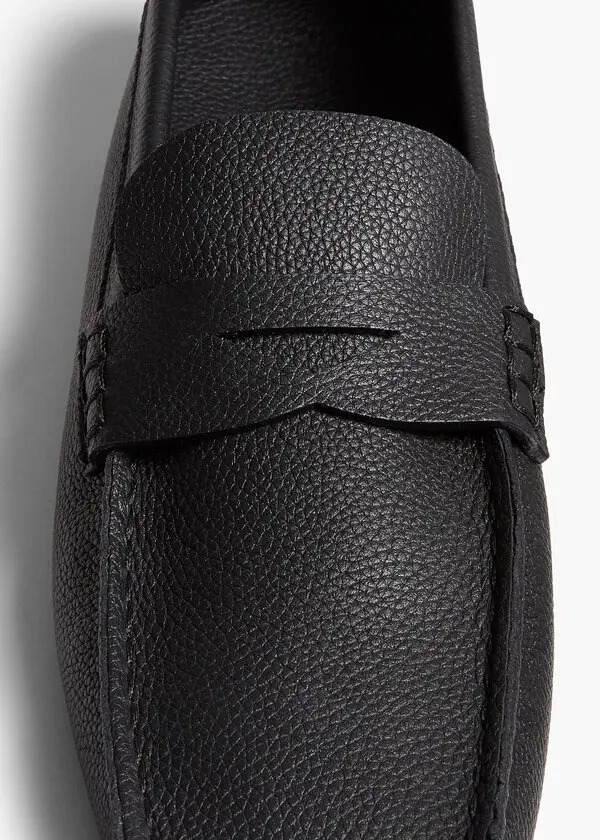 Khaite Billy Loafer In Pebbled Leather - Black
