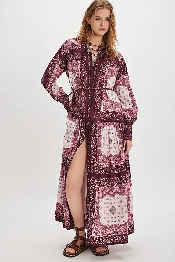 Hansen And Gretel Hansen & Gretel Queenie Maxi Dress - Barbera Tile |  Editorialist