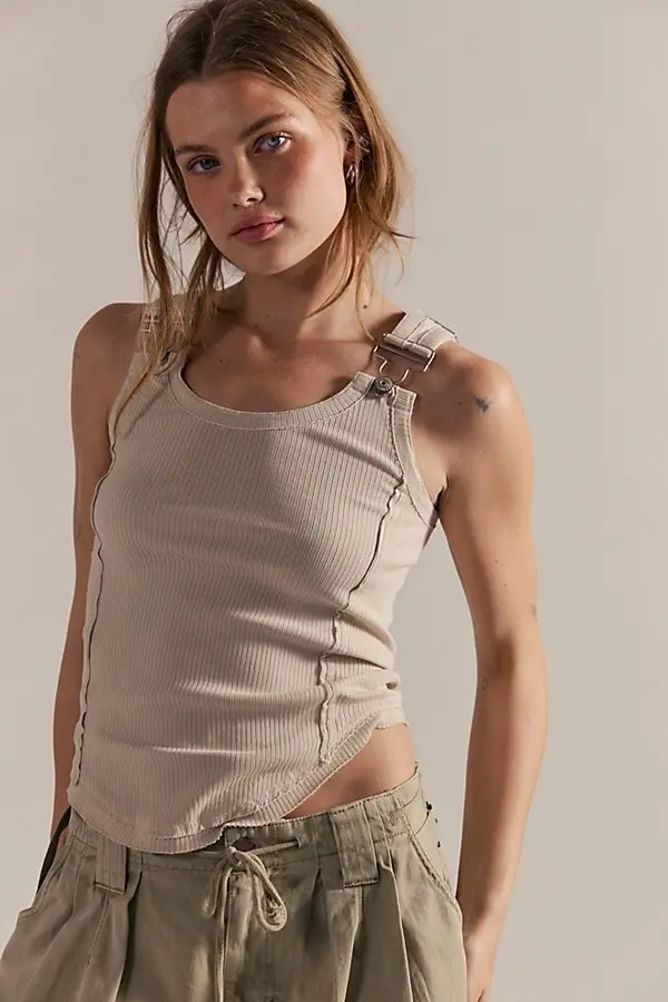 Free People We The Free Jamie Tank - Tea