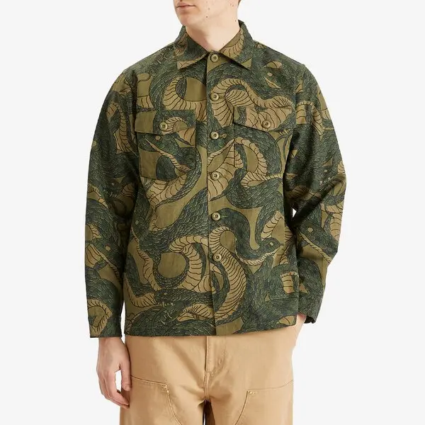 MAHARISHI Snakeskin Utility Overshirt