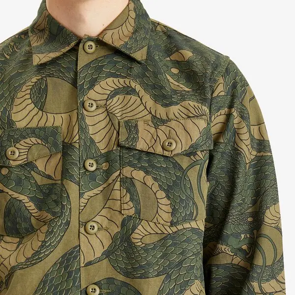MAHARISHI Snakeskin Utility Overshirt