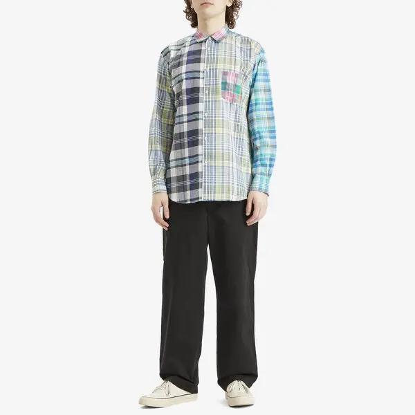 Comme Des Garçons Mix Check Button Down Shirt