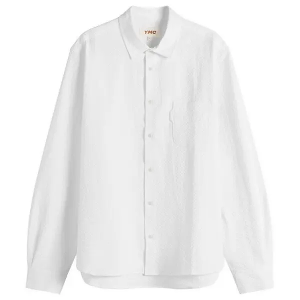 You Must Create Curtis Seersucker Shirt - White