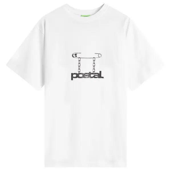 POSTAL Safety Pin T-shirt - White