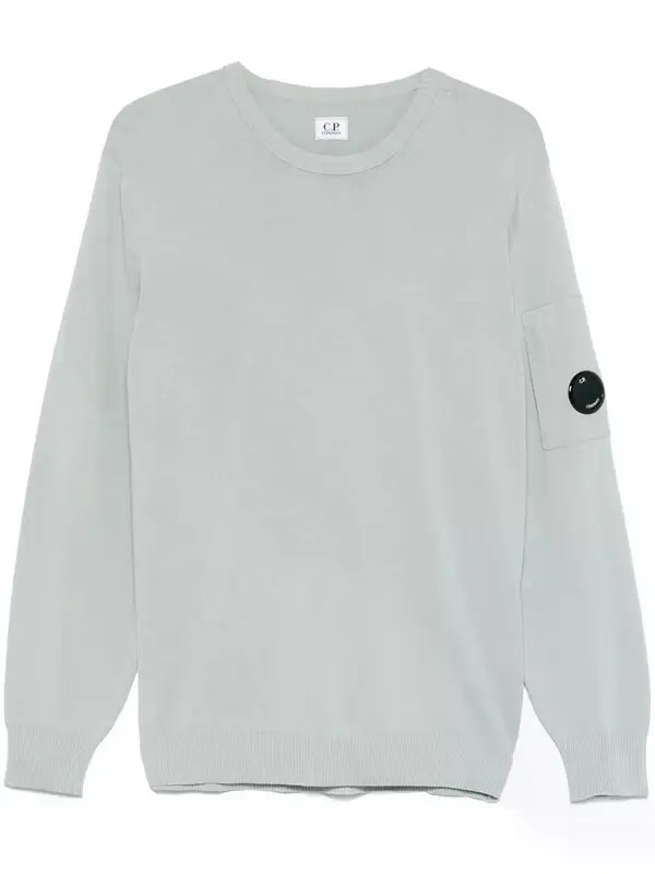 C.P. COMPANY Lens-detail Crewneck Sweater - Blue