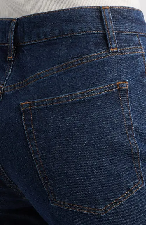 FRAME The Ruler High-waist Straight-leg Jeans - Taboo