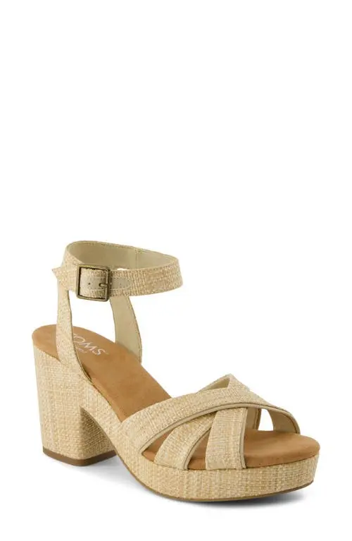 Toms Majorca Platform Sandals - Natural