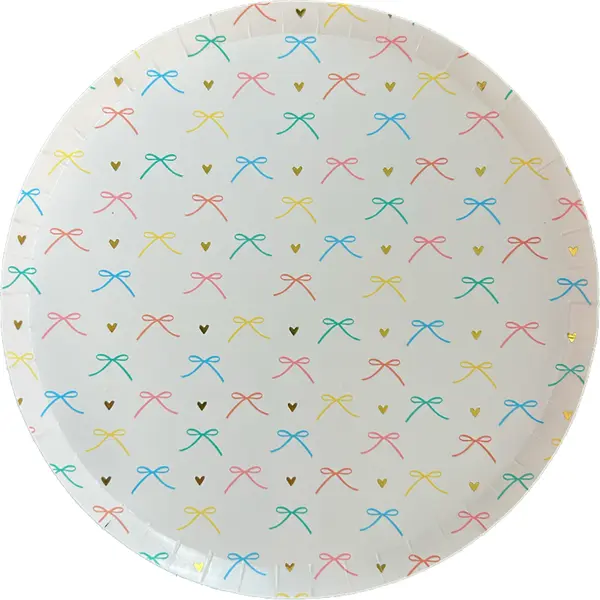 JOLLITY & CO Bows Dinner Plates - Assorted Pre-pack
