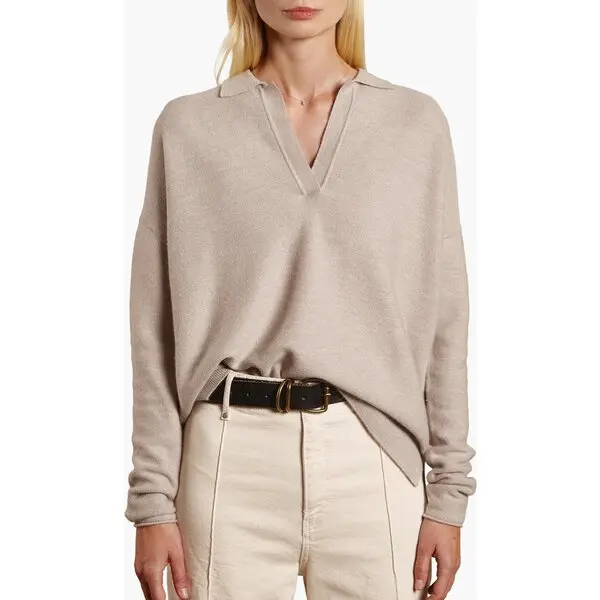 OYUN Bristol Cashwool Rugby Tunic - Oyster