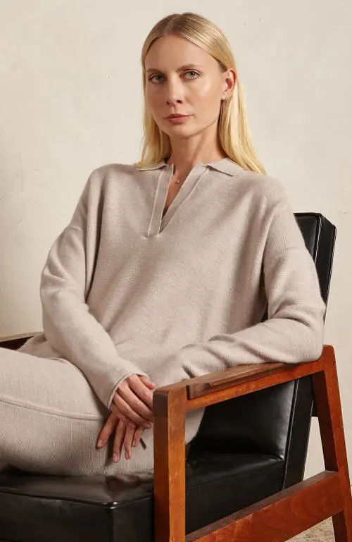 OYUN Bristol Cashwool Rugby Tunic - Oyster