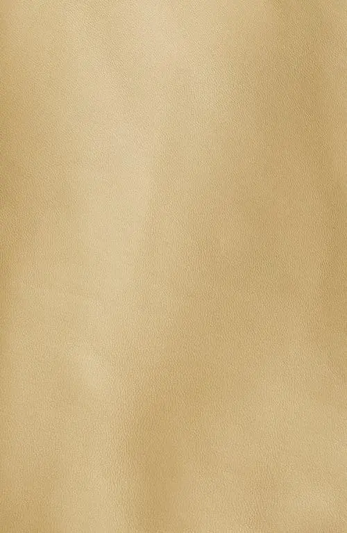 TOTEME Leather Crop Trench Coat - Desert