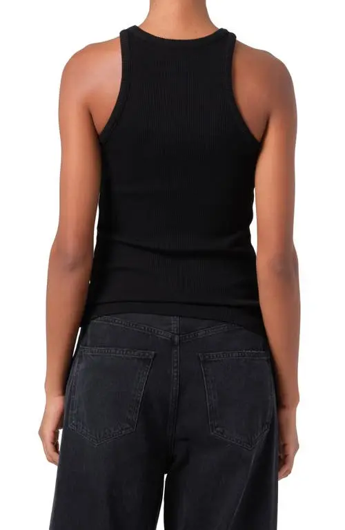 AGOLDE Rayne Rib Tank - Black