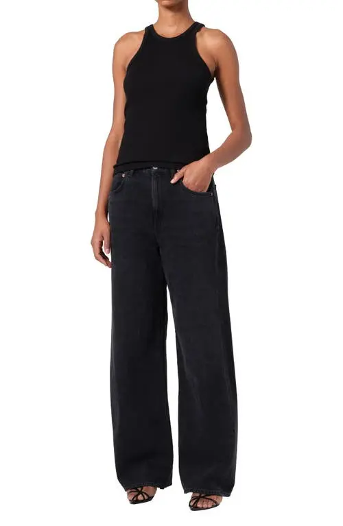AGOLDE Rayne Rib Tank - Black