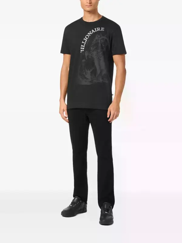 BILLIONAIRE Lion-print T-shirt - Black