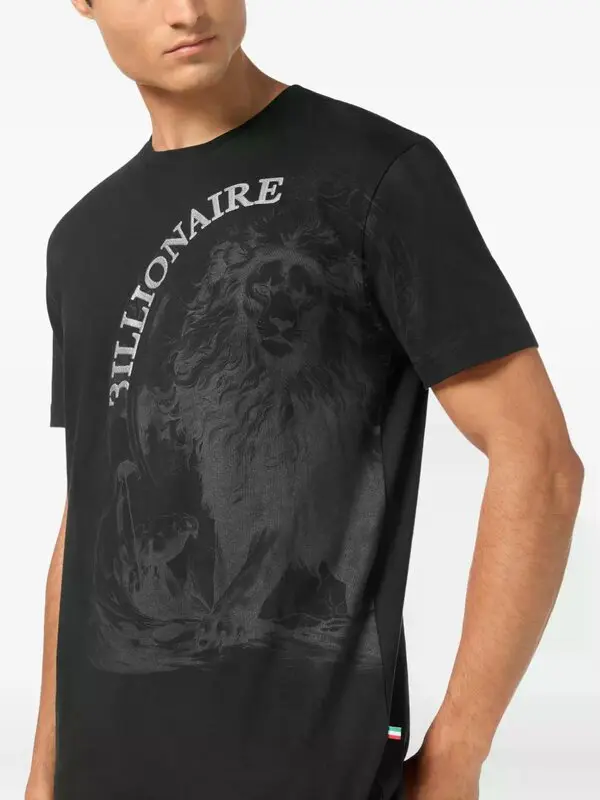 BILLIONAIRE Lion-print T-shirt - Black