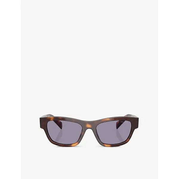 Prada Square-shape Acetate Sunglasses - Brown